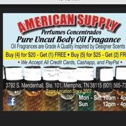 American Supply ( Pure Un Cut Body Oils) - Memphis - Alignable
