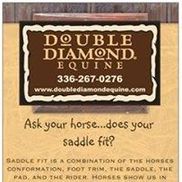 Double Diamond Equine/EQUIMapping Saddle Fitting - Alignable