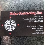 Ridge contracting inc. - Passadumkeag Area - Alignable
