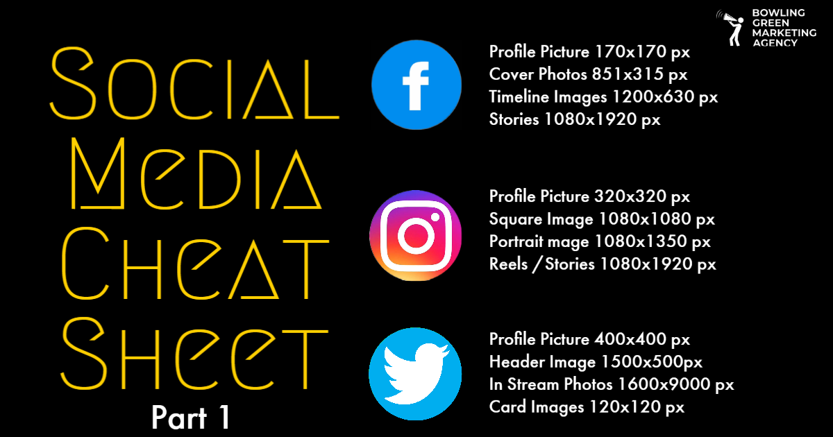 Social Media Cheat Sheet Part 1, Social Media Support Group - Alignable