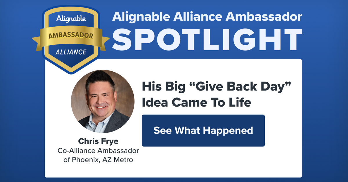 It Only Takes One To Make A Difference - Alignable