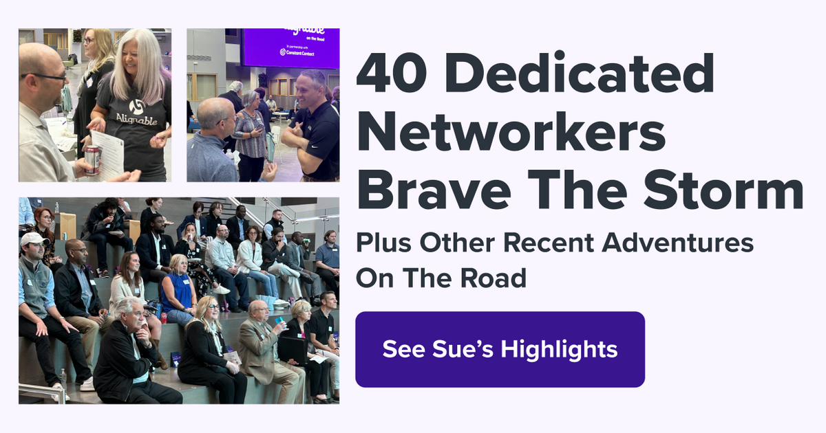 Reporting "LIVE" From Great New England Networking Adventures - Alignable