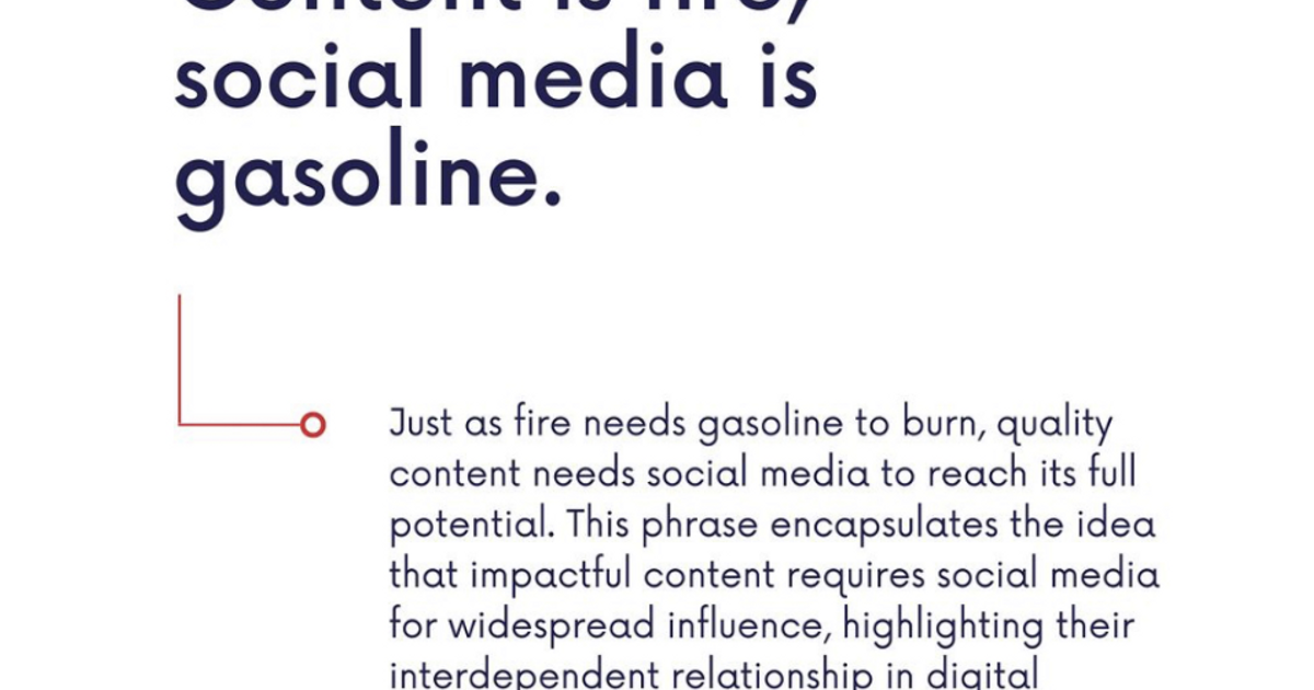 Content is fire, social media is gasoline., Storefront Merchants ...