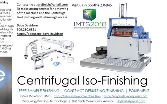 Centrifugal Iso-Finishing and Deburring Technology at IMTS by Deburring ...