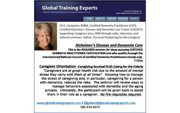 Caregiving Orientation by Global Training Experts, Professional Speaker ...