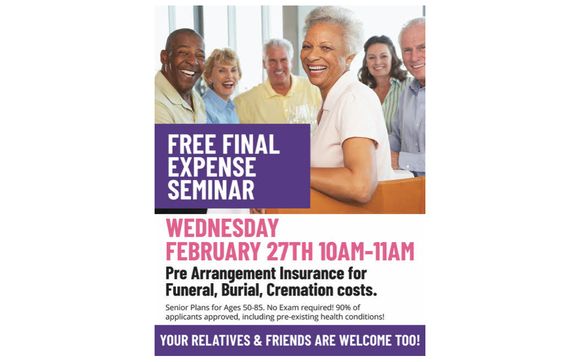 NSB Free Final Expense Informational Seminar by ANA Insurance Group ...