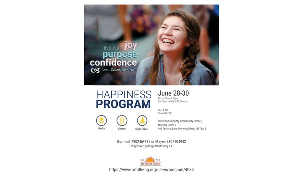 Happiness Program by Art of Living Edmonton and Sherwood Park. in ...
