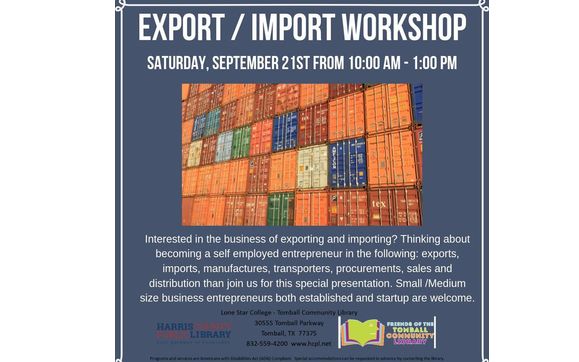 Free Workshop in - Export Import & Int'l eCommerce by Small Biz Exim ...