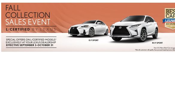 The Lexus Fall Collection by Lexus of Memphis in Memphis, TN - Alignable