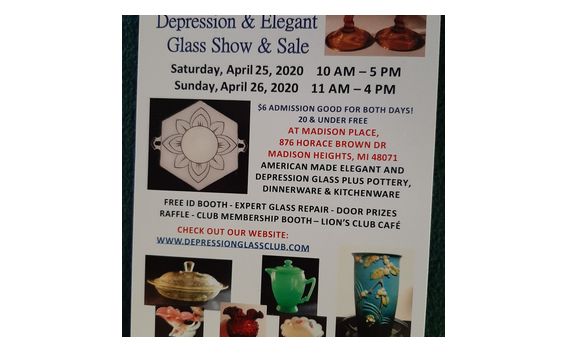 Great Lakes Depression Glass Show & Sale by Great Lakes Depression ...
