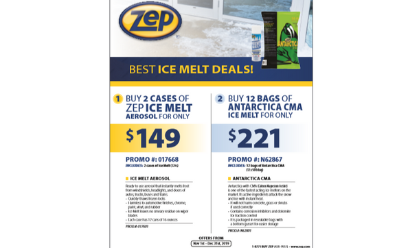 Ice Melt by Zep Chemical Solutions Since 1937 in Reno, NV - Alignable
