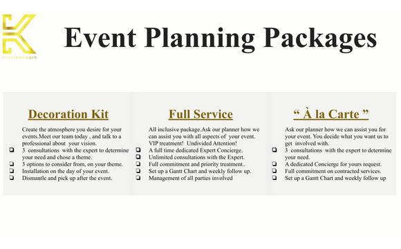 Event Packages by KS Consulting - Business Development - Lifestyle ...
