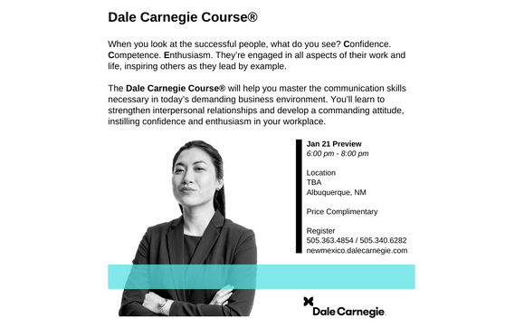 Dale Carnegie Course® Complimentary Session by Dale Carnegie Training ...