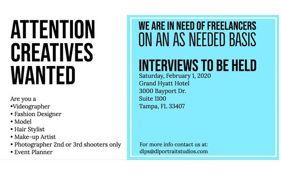 Creatives Wanted by Dark Light Portrait Studios in Town N Country, FL ...