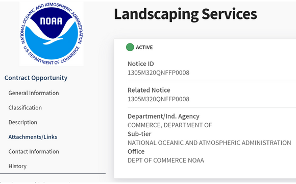 NOAA Landscaping Sources Sought Notice - Response Support by Duwel Dev ...