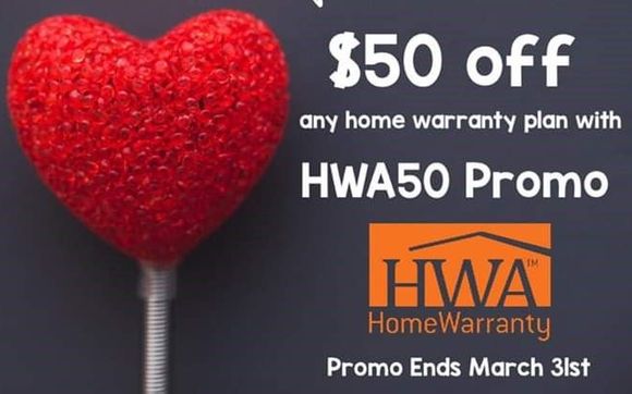 $50 Off- HWA 13 month Home Warranty plans by Home Warranty in ...