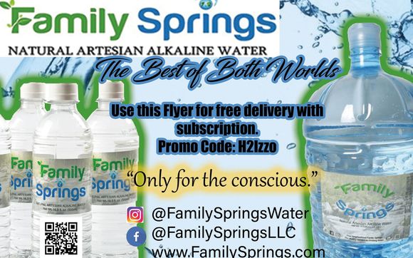 Family Springs Natural Artesian Alkaline bottled water by Family ...