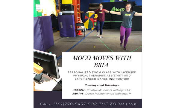 MOCO Moves with Bria Individualized Zoom Class by Moco Movement Center ...