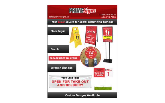 COVID 19 Signage by Prime Signs in Chilliwack, BC - Alignable