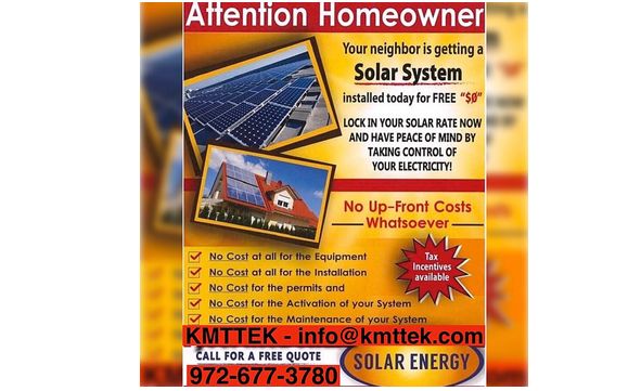 **KMTTEK SOLAR PANELS FOR HOMES** by KMT Teknologies in Dallas, TX ...