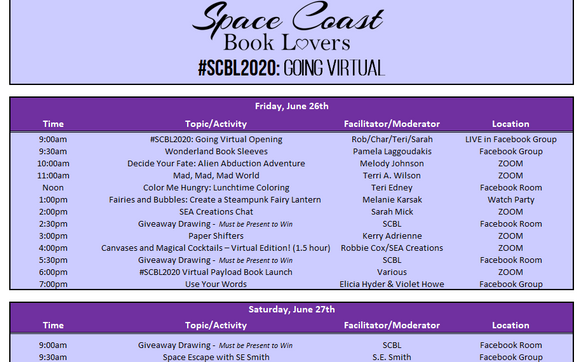 Space Coast Book Lovers Virtual Convention by SE Smith of Florida Inc ...