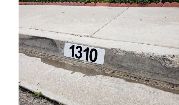 Reflective Curb Address FREE INSTALLATION! by Curb Painting San Diego ...