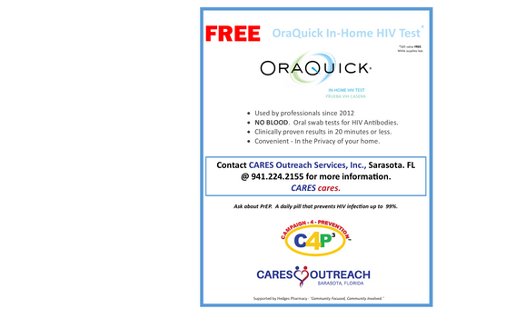 FREE HIv Home Test Kits by CARES Outreach Services, Inc in Sarasota, FL ...