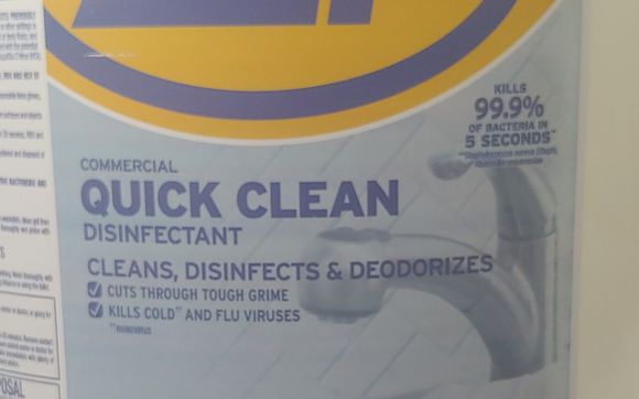 ZEP Quick Clean Disinfectant $40 for 5 gallons by Western Car Wash ...