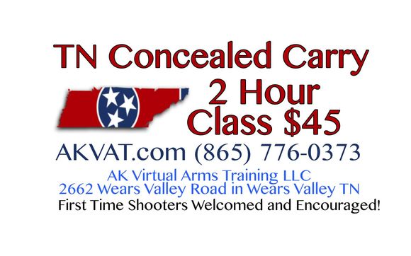 TN Concealed Carry 2 Hour Permit Class by AK Virtual Arms Training LLC ...