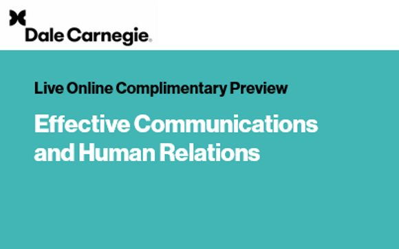 Effective Communications and Human Relations Complimentary Preview by ...