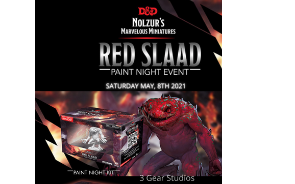 D&D Miniature Figure Paint Night -Red Slaad by 3 Gear Games in Laurel ...