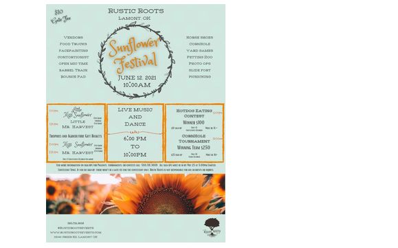 Rustic Roots Sunflower Festival by Rustic Roots Events in Lamont Area ...