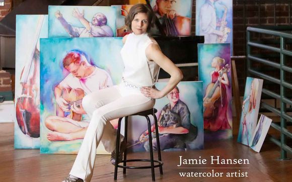 Portraits of Musicians: Watercolor Art By Jamie Hansen by Jamie Hansen ...