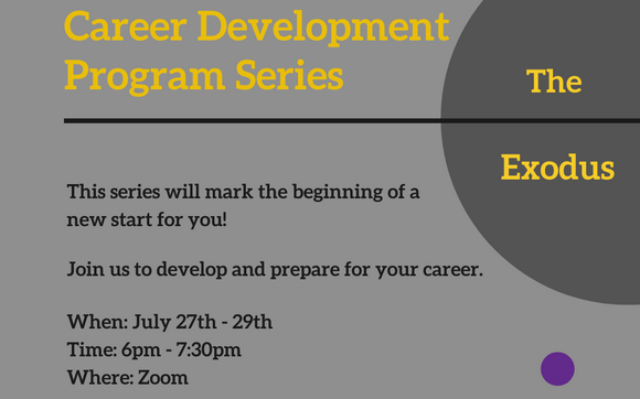 Career Development Program Series by Begin Now Ministries Inc. in ...