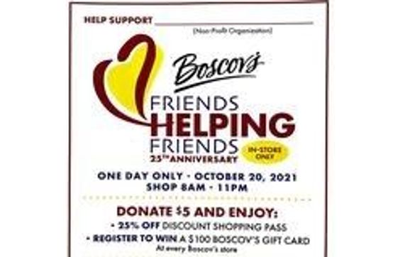 Boscov's Friends Helping Friends at Jules Hope Chest by Jules Hope ...