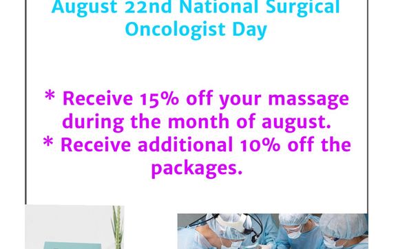 National surgical oncologist day by Amber's Traveling Massage LLC in ...