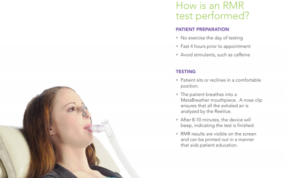 Learn your caloric intake needs with an RMR test by Victor Nutrition ...