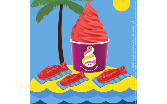 Dairy free Vegan fruity candy with swedish fish by Menchie's Hesperia ...