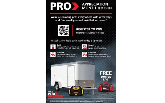 Pro Appreciation Month by Floor & Decor in San Antonio, TX - Alignable