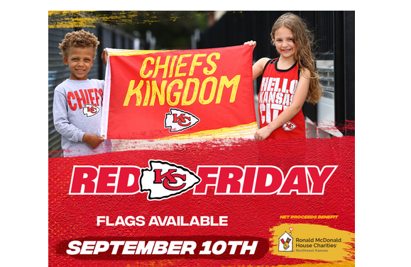 Chiefs Red Friday Flag Sale Fundraiser for RMHC by Ronald McDonald ...