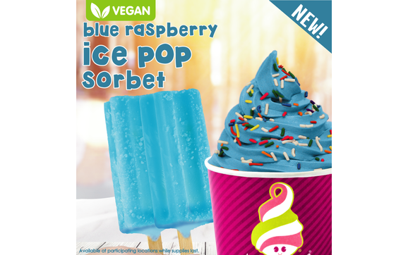 Dairy free vegan Blue Raspberry Ice pop by Menchie's Hesperia Desert ...