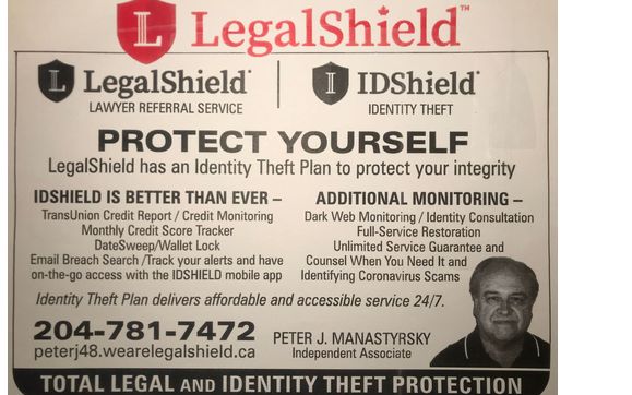 LEGALSHIELD Manitoba- IDSHIELD protection by LegalShield Independent ...