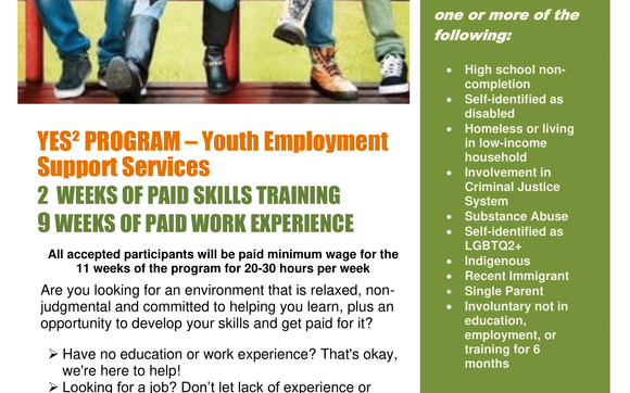 Youth Employment Support Services Program by Progressive Intercultural ...