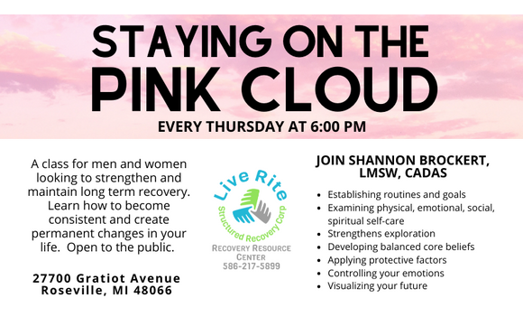 Staying on the Pink Cloud by Live Rite Recovery Resource Center in ...