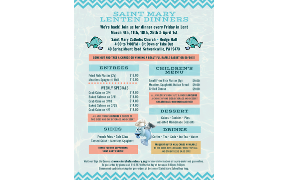 Saint Mary Fish Fry by Saint Mary Roman Catholic Church in ... Saint Mary Fish Fry by Saint Mary Roman Catholic Church in ...