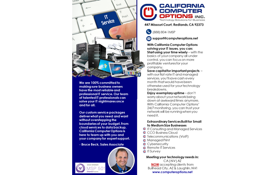 FREE IT Assessment and Risk Analysis by California Computer Options in ...