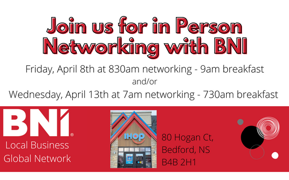 In Person Networking with BNI by BNI Maritimes in Halifax, NS - Alignable