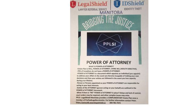 POWER of ATTORNEY-PPLSI-LEGALSHIELD Manitoba by LegalShield Independent ...