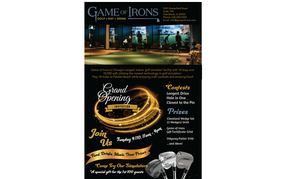 Grand Opening Celebration @ Game of Irons by Game of Irons in Oak Brook ...