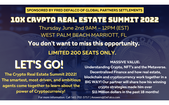 10X Crypto Real Estate Summit 2022 by eXp Realty GPS Global Group in ...